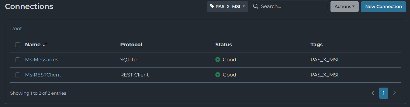Körber PAS-X MSI interface via Web Services