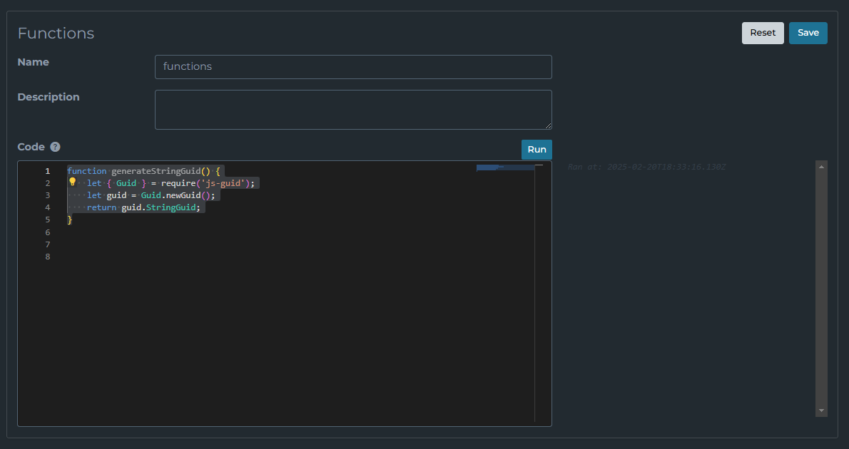 How-To: Create GUID/UUID string using an external Node.js library
