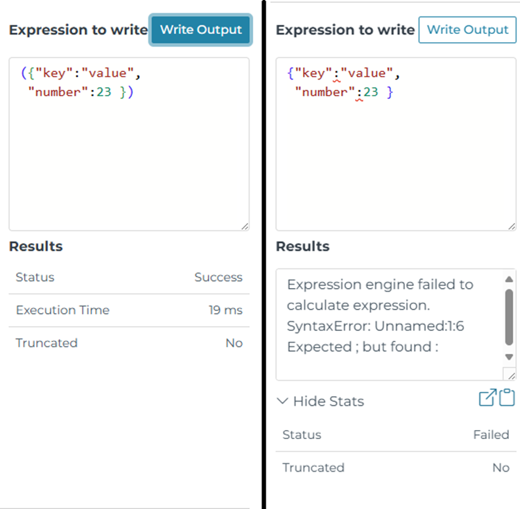 Test Write an Output