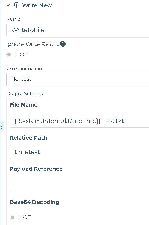 Add a DateTime or Timestamp to file name