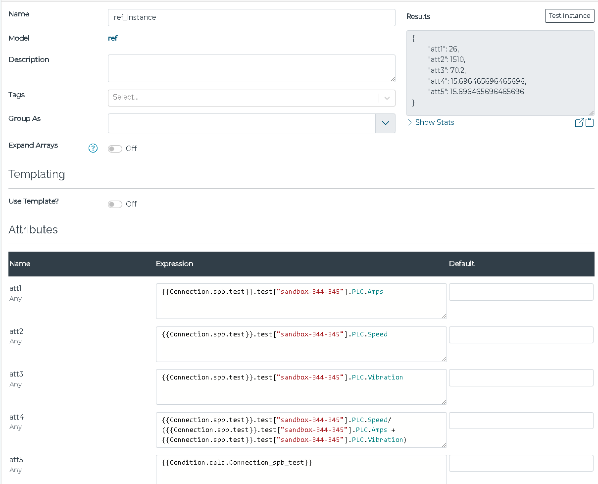Calculations across an Instance